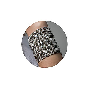 B50-AS Antique Silver Bracelet - Liquid Metal by Sergio Gutierrez (7.75)