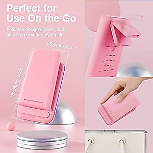 Pink Wireless Charger, Charging Station for iPhone 14 13 12 11 Pro/Pro Max/XR/XS/X, AirPods Pro 2/3/Pro/ 2, iWatch 8~2 SE with QC3.0 Adapter