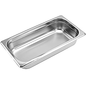 SOUJAP Steam Pan 1/3 Size x 2.5 Inch Deep, 8 Pack Stainless Steel Anti-Jamming Food Cooking Pan, Steam Table Pan, Hotel Pan for Buffet, Restaurants, Catering Supplies