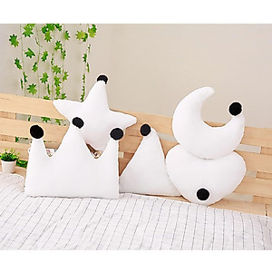 Golden ear of Wheat Cozy Plush Pillow - Star, Moon, Crown, Heart and Triangle Shapes Available in Multiple Shapes. (Crown, Pink)