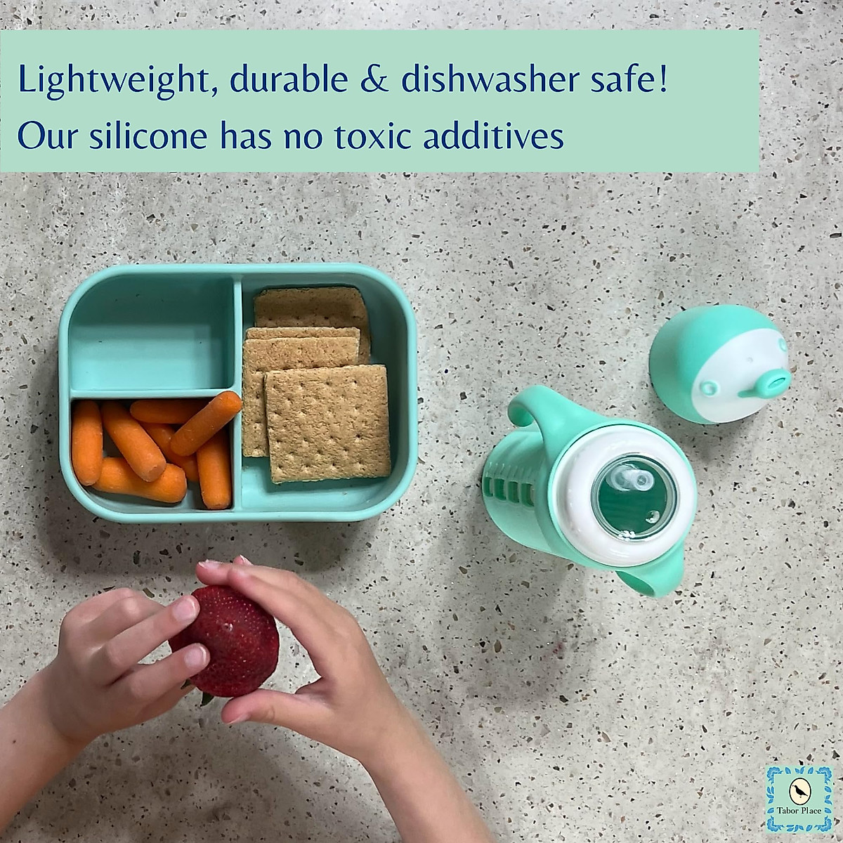 Set of 2 - Glass Sippy Cup for Toddlers - The Luca | Mint Green & Indigo Purple | Spill-Proof | Silicone Straw | 8 oz | Liquids Never Touch Plastic | Removable Handles…