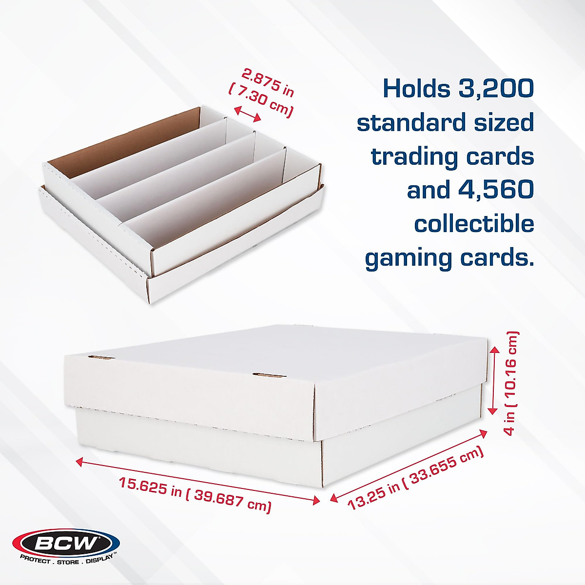 BCW Monster Box - 2ct Trading Card Storage Box | Holds 3200 Cards | Sports & Trading Card Storage