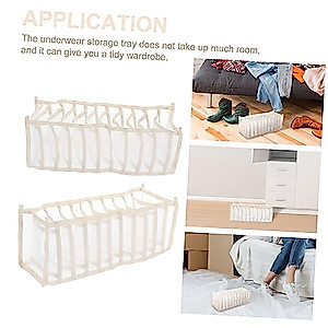 Alipis Bra Storage Box Storage Drawer Clothing Drawers Glove Compartment Organizer Closet Socks Organizer Drawer Divider Box Clothes Drawer Organizer Multiple Grids Box Bra Organizer Desk