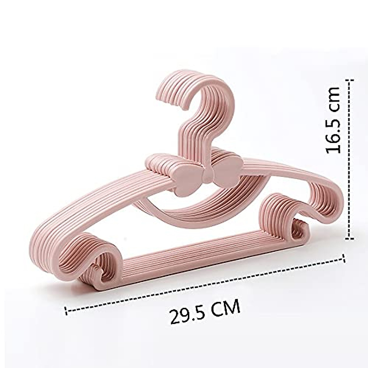 TIANYIYIJIA 20 Pack Kids Hangers Childrens Hangers Child Hangers Plastic Toddler Infant Nursery Hangers Small Baby Clothes Hangers for Closet Clothes Hangers