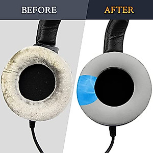 SOULWIT Cooling Gel Ear Pads Cushions for Beyerdynamic DT770/Pro DT880/Pro DT 990/Pro, Earpads for DT440/DT550/DT790/DT797/DT831/DT860/T70/T90/T5P/MMX300/TYGR 300R/HS200/HS400/HS800/RSX700 - Silver