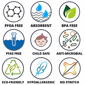 CIRCE CARE Pee Cloth:Silver Infused Pee rag for Women who Pee Outdoors, Reusable Absorbent Wipes, Eco alt. to Toilet Paper, Female Urination Solution for Camping, Hiking (2pc Combi- Galaxy+Fiesta)