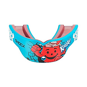 Shock Doctor Gel Max Power Mouth Guard, Flavored Sports Mouthguard for Football, Lacrosse, Hockey, Basketball, Flavored Mouth Guard, Youth & Adult, Youth, Kool-Aid Tropical Punch