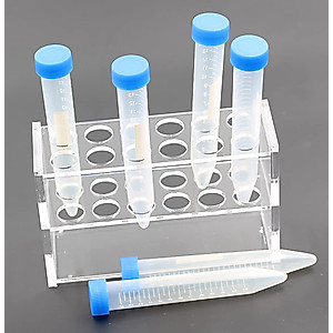 Preamer 12 Sockets Clear Acrylic Test Tube Rack for 10ML Test Tubes