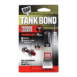 TankBond DAP INC 7079800166 High Strength Thread Locker, Red, 2 Ounces.2 Oz
