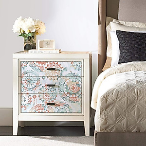 RoomMates RMK9126WP Orange and Blue Boho Medallion Peel and Stick Wallpaper, Coral, 20.5" x 16.5 feet