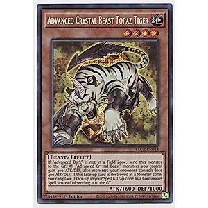 Advanced Crystal Beast Topaz Tiger - BLCR-EN013 - Secret Rare - 1st Edition