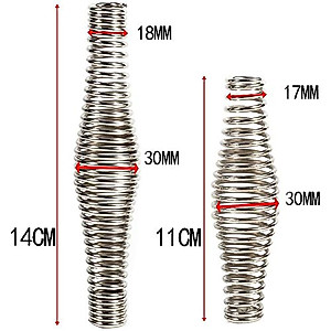 YIPINER 5 Pcs BBQ Spring Handle Smoker Parts Heavy Duty Barbecue Smoker, Grill, Stove, Pit Accessories (11cm)