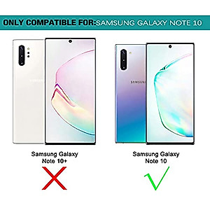 SURITCH Phone Case for Samsung Galaxy Note 10 Front Cover with Built-in Screen Protector Shockproof Full Body Protection Lightweight Slim Soft TPU Bumper Protective Cover, Matte Rose Gold