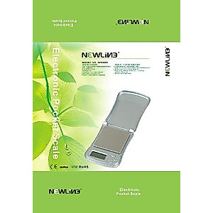 Newline Digital Pocket Jewelry Fliptop Accurate Scale, SHP0003-Silver