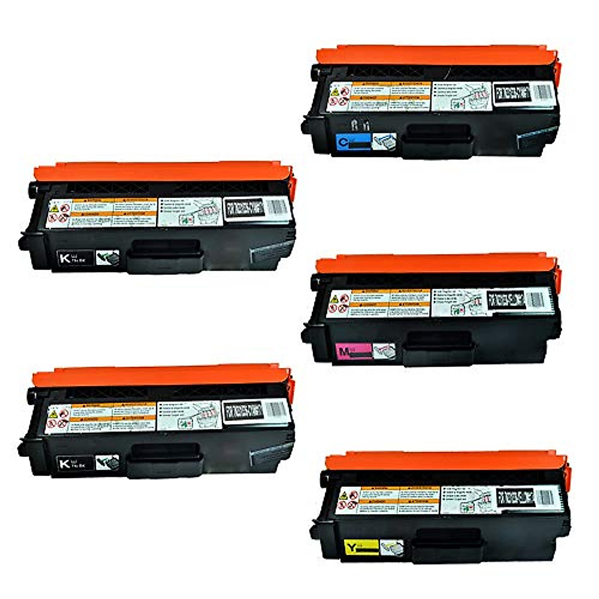TopTech Toner Compatible Replacement for Brother TN310 Use for Printers MFC-9460CDN, MFC-9560CDW, MFC-9970CDW - (5 Pack)