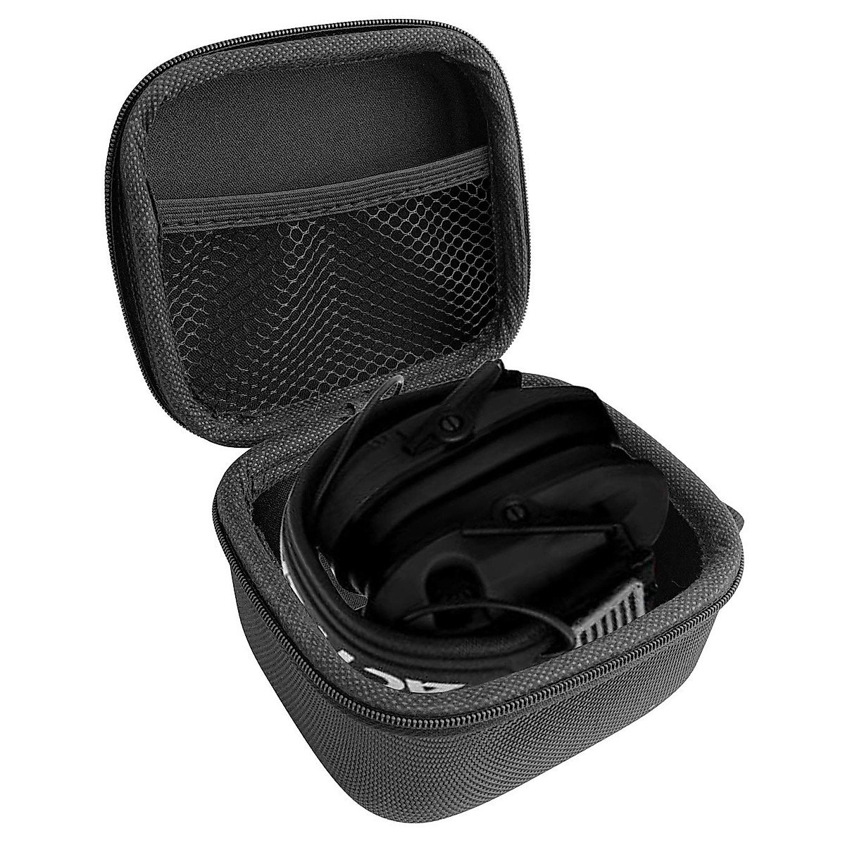 FitSand Hard Case Compatible for ACT FIRE Shooting Earmuffs Electronic Shooting Hearing Ear Protection Black