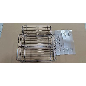 stusgo Shower Shelf for Inside Shower, Adhesive Shower Caddy with Soap Dish Holder with Hooks, No Drilling Shower Shelves Bathroom Shower Storage, Stainless Steel Shower Organizer Wall Mount, 3 Pack