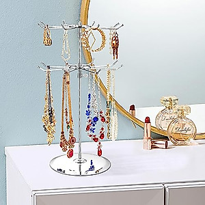 APL Display - Display Stand Jewelry Display Holder Retail Display Stand, 2 Tier Rotating Display Rack for Mall,Exhibition And Retail Store