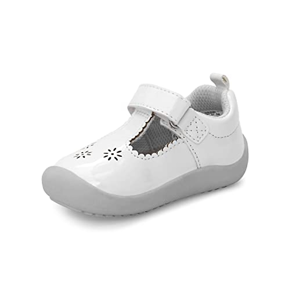 Stride Rite 360 Girls Cheyenne Mary Jane Flat, White, 5 Toddler US