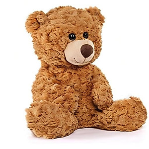 Tezituor Small Teddy Bear Stuffed Animals 18inch, Cute Little Teddy Bear Plush Toys for Kid Girl Boy (Brown)