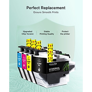 LC3029 8 Pack Compatible Ink Cartridge Replacement for Brother XXL LC3029XXL LC3029BK LC 3029 Compatible with MFC-J5830DW MFC-J5830DWXL MFC-J5930DW MFC-J6535DW MFC-J6535DWXL MFC-J6935DW