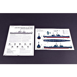 Trumpeter 1/700 USS Baltimore CA68 Heavy Cruiser 1943 Model Kit