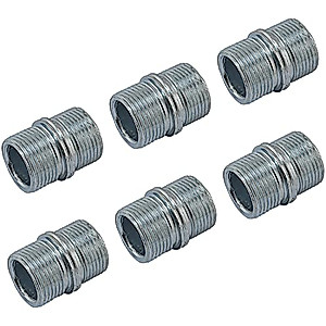 SDTC Tech 6 PCS 1"/25.4 mm Diameter Shelf Connectors for Wire Rack Shelves Glass Shelf Storage Racks Metal Rack Support Nut Replacement