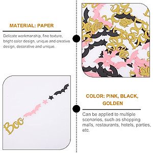 Gadpiparty 2 Sets Drip Paper Scrap Halloween Confetti Scatter Halloween Bat Confetti Trick or Treat Party Centerpiece Table Decorations Halloween Confetti for Desktop Accessories Dining Table