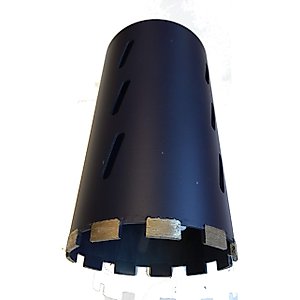 5-1/2-Inch Laser Welded Dry Diamond Core Drill Bits for Cutting Concrete and Asphalt, 5-1/2" Diameter x 11" Length