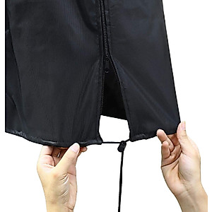 Ter Revin Patio Heater Cover Standup Waterproof with Zipper Stand Up Outdoor Round Heater Covers 89'' H x 33" D x 19" B Black