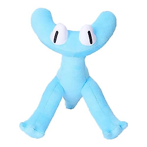 Koveviuy Cyan Rainbow Friends Chapter 2 Plush - 12" Stuffed Animal Doll Toy, Perfect for Children and avid Gamers, an Excellent Choice for Holidays and Birthdays.