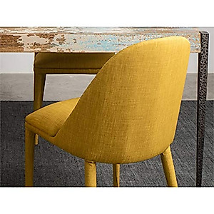 Moe's Home Collection EH-1100-09 Libby Dining Chairs, Yellow