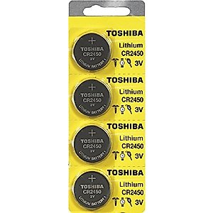 Toshiba CR2450 Battery 3V Lithium Coin Cell (40 Batteries)