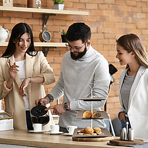 Lucky Will Square Tiered Serving Dishes for Kitchen Restaurant Serving Platters for Pasta Salad Gourmet Food