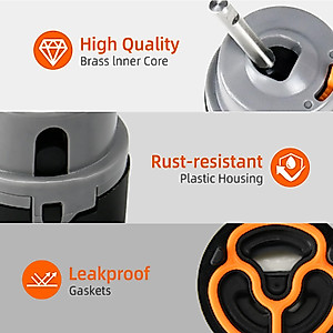 RP50587 Replacement Cartridge Valve Compatible with Delta DST Single Handle Kitchen and Lavatory Faucets - Includes RP51503 Bonnet Nut, Easy Installation