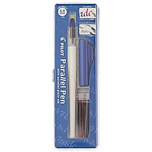PILOT Parallel 4 Nib Calligraphy Pen Set, 1.5mm, 2.4mm, 3.8mm & 6.0mm Nibs, Includes 4 Black & 4 Red Ink Cartridges (90078)