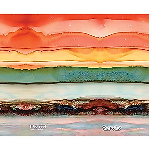 Tervis Triple Walled Inkreel - Evening Tides Insulated Tumbler Cup Keeps Drinks Cold & Hot, 40oz Wide Mouth Bottle, Stainless Steel