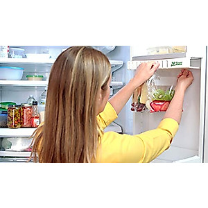 Zip n Store - Your Refrigerator Organizer Bins - Ziploc Bags Easy Fridge Organizer - Organizes 10 Bags, Perfect For Leftovers, Easy To See & Install, Access Food, Does not come with Tracks - Door