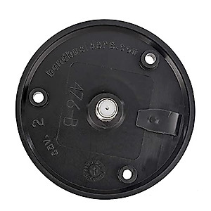 RecPro RV Cable TV Plate | Coaxial Cable Connector | Black or White Option | 1 or 2 Option (Black, 1 Outlet) | Made in America