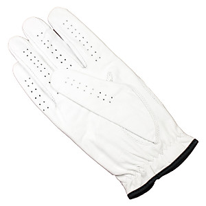 TrueGrip Golf Glove with Magnetic Ball Marker White Leather Ladies Worn on Left Hand Small