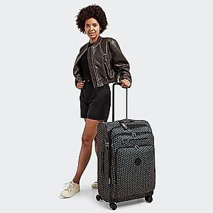 Kipling New Youri Spin Medium 4 Wheeled Rolling Luggage 3D K Pink