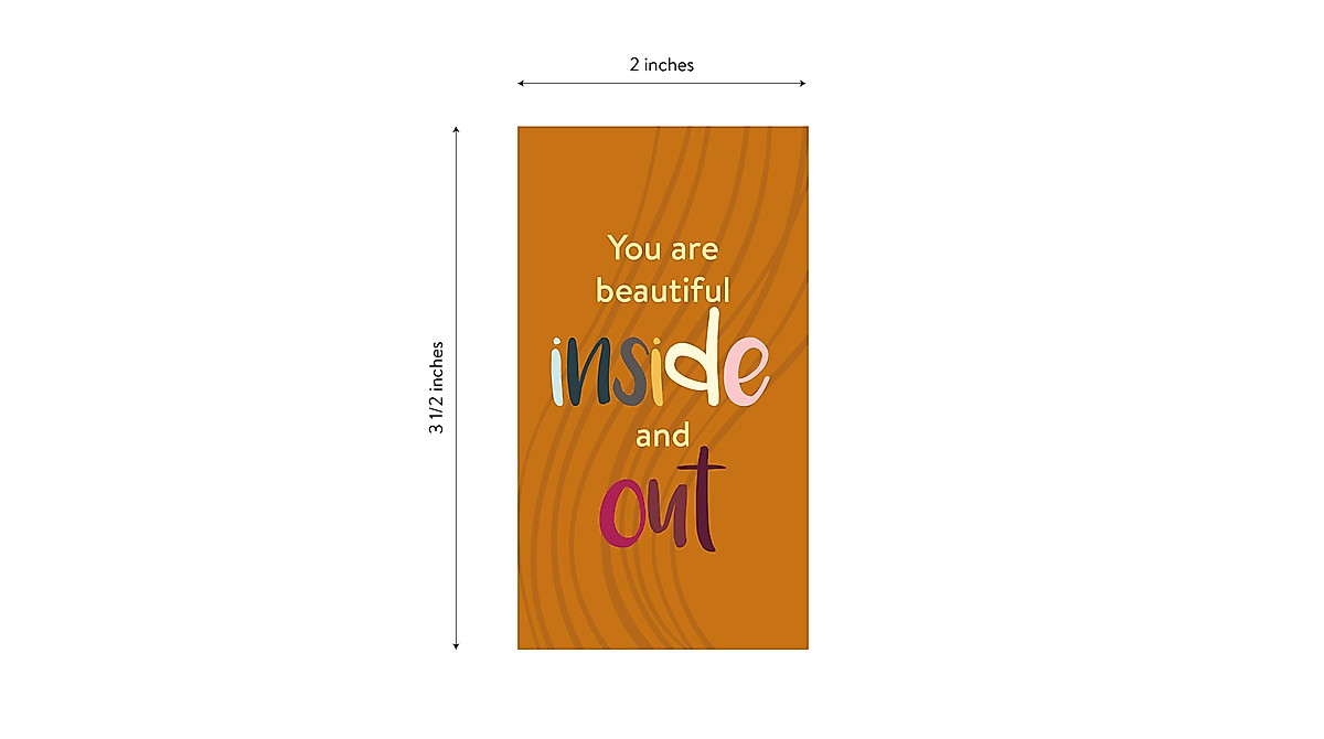 DiverseBee Motivational Card Pack - 60 Inspiring Mini Notes for Positivity
