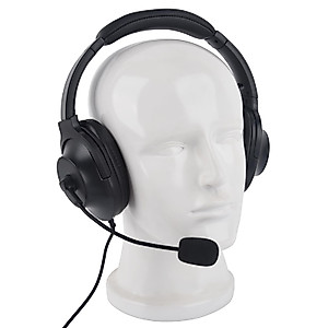 JUYODE Noise Cancelling Overhead Headset Noise Reduction Walkie Talkie Earpiece with Boom Mic VOX PTT for Baofeng UV-5R UV-82HP BF-888s BF-F8HP AR-152 Arcshell AR-5 AR-6 Kenwood 2 Pin Retevis Radio