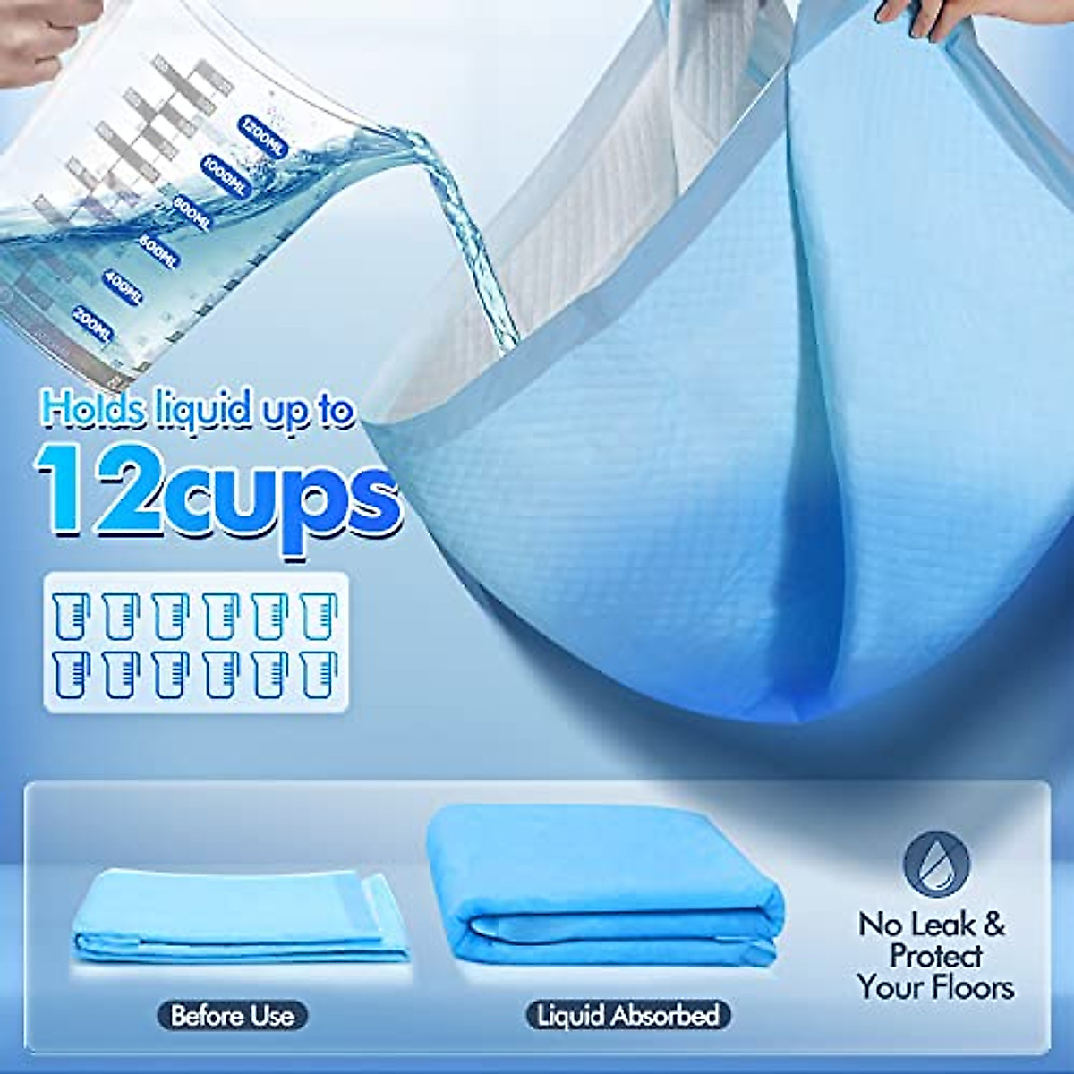 Gimars XXL Thicken 6 Layers Ultra Absorbent Dog Pee Pads Extra Large Leak-Proof Odor-Control Puppy Training Pads Quick Dry Pee Pads for Dogs Cats Pets