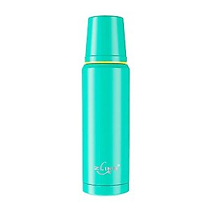 ZLINS Stainless Steel Sports Water Bottle 18oz Vacuum Insulated - Double Wall Hot Cold Thermos Wide Mouth Flask - Leak-Proof TRAVEL MUG for Coffee, Tea, Carbonated Drinks BPA Free(Green)