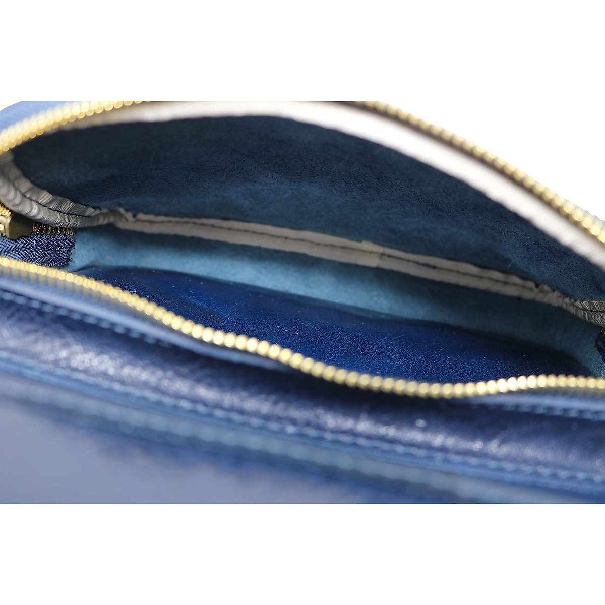 Floto Livorno Full Grain Leather Backpack Knapsack (Navy Blue)