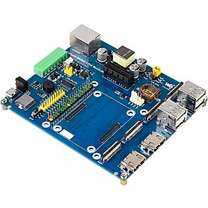 Compute Module 4 IO Board with PoE Feature (B) for All Variants of Compute Module 4，Integrates 802.3af-Compliant PoE Circuit,with Rich Peripheral Connectors (CSI/DSI/HDMI/USB/ETH/PCIe/RS232/RS485)