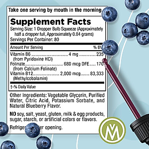 Mt. Angel Vitamins - B12 Essential Trio - Vegan Sublingual Drops with High-Potency Methyl B12, B6 & Folate - Easy Absorption Liquid - Non-GMO, Made in USA