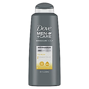 Dove Men+Care DermaCare Scalp 2-in-1 Shampoo and Conditioner for Dry Scalp Itch Relief Hair Care With Hydrolock Complex 20.4 oz