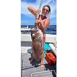 Deep Drop Tilefish Rig, 3 Mustad Circle Hooks with Glow Sleeve (10/0)